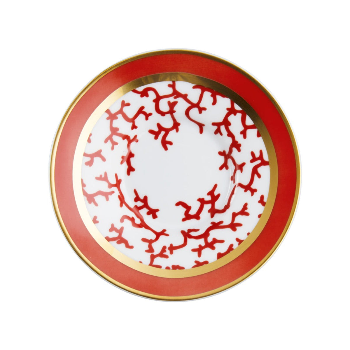 Raynaud Cristobal Rouge Coffee Saucer – David Shuttle Ltd