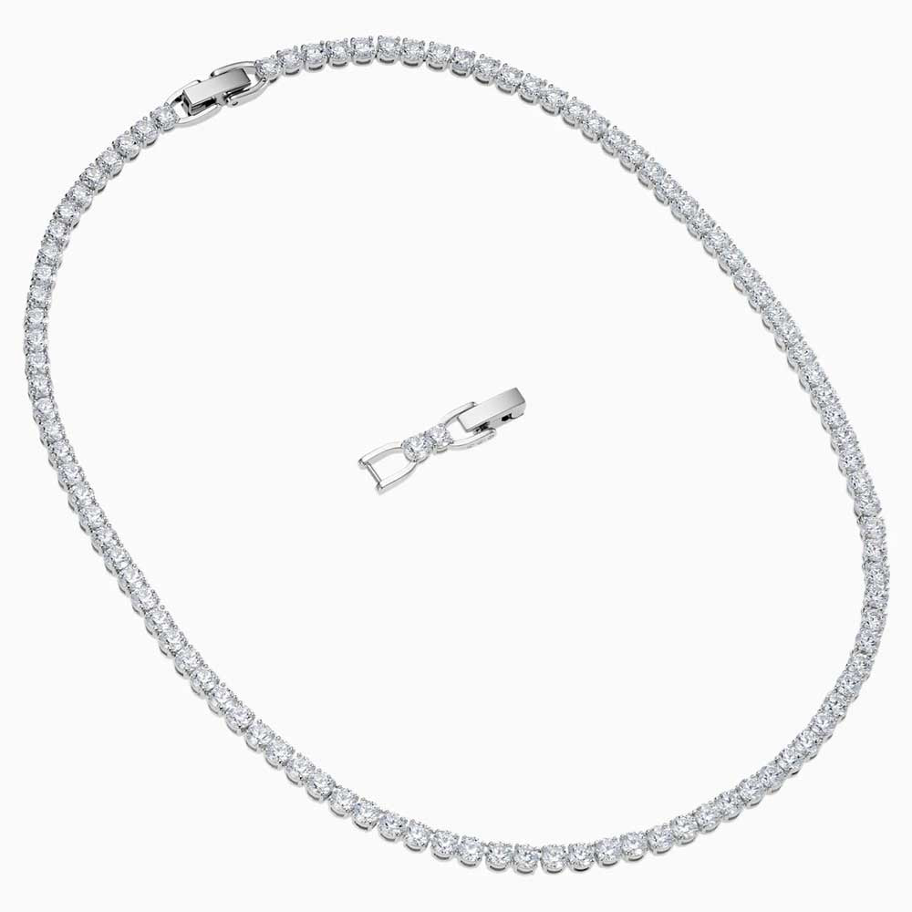 Swarovski Tennis Deluxe Necklace, White Crystal - David Shuttle – David ...