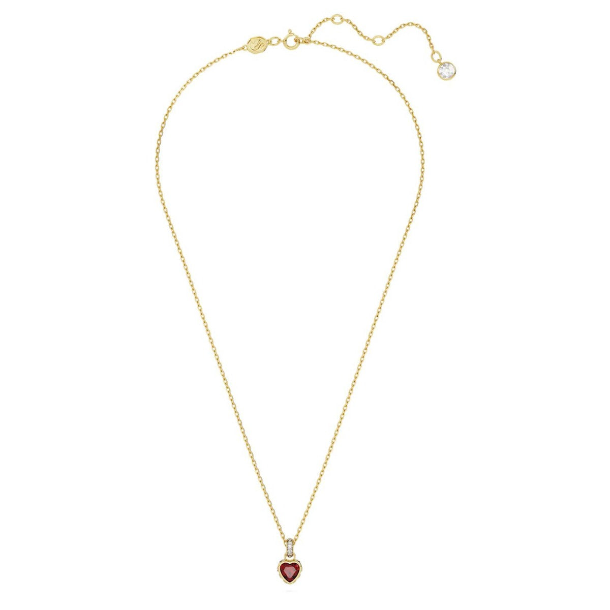Swarovski Stilla Pendant, Heart, Red, Gold-tone Plated – David Shuttle Ltd
