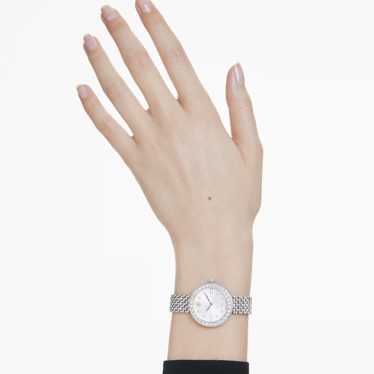 Swarovski Certa watch, Swiss Made, Metal bracelet, Silver tone ...