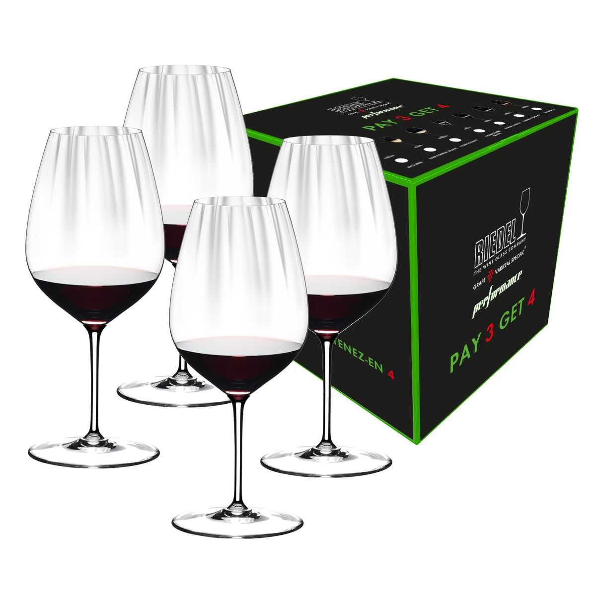 Riedel Crystal Performance Cabernet/Merlot Glasses Pay 3 Get 4 – David ...