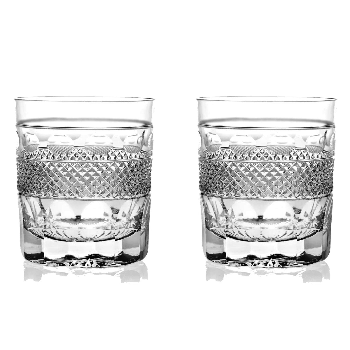 Cumbria Crystal Grasmere Double Old Fashioned Whisky Tumbler (Set of 2 ...