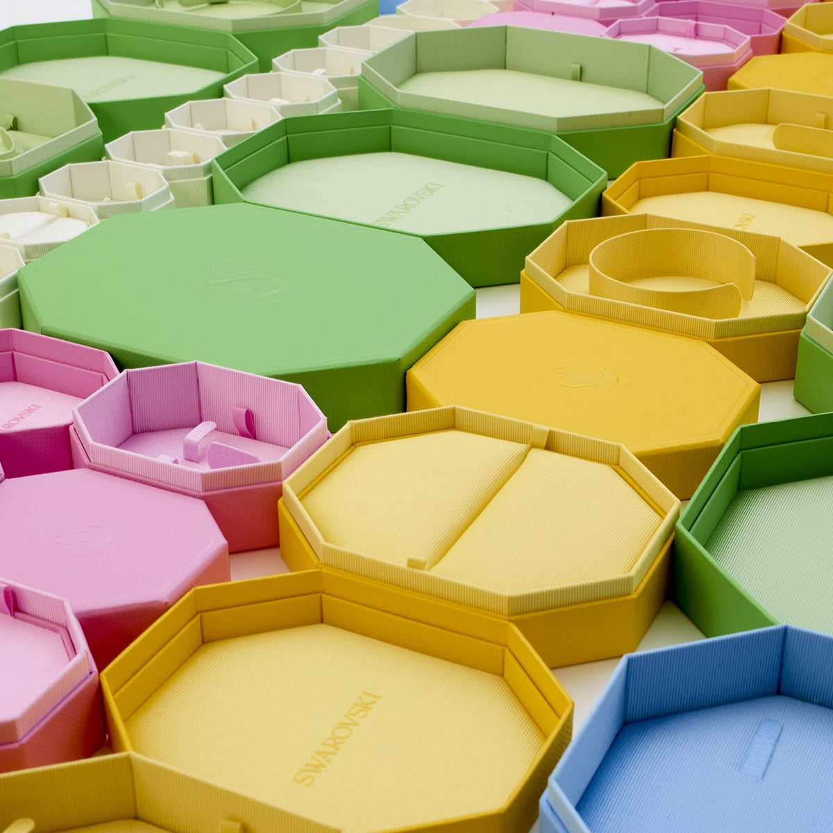 Swarovski Jewellery Matrix Tennis bracelet, Mixed cuts, White, Rhodium ...