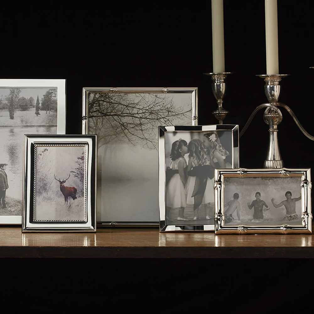 Addison Ross Silver Plate Wave Photo Frame, 5 x 7 – David Shuttle Ltd