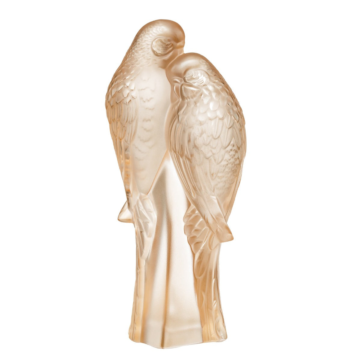 Lalique 2 Parakeets Gold Luster Crystal Sculpture 10571700 – David ...