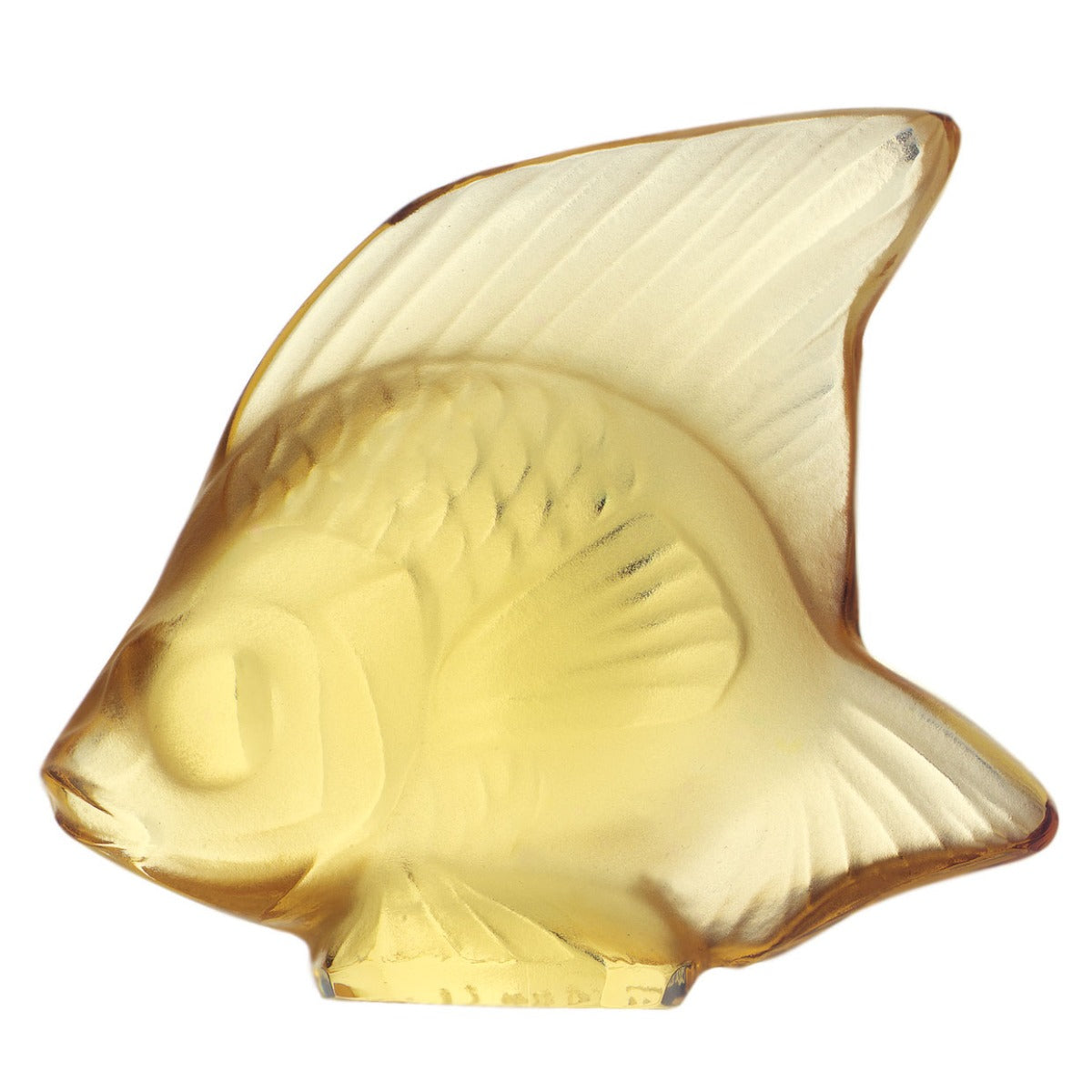 Lalique Golden Fish Sculpture | Gold Luster Crystal - David Shuttle ...