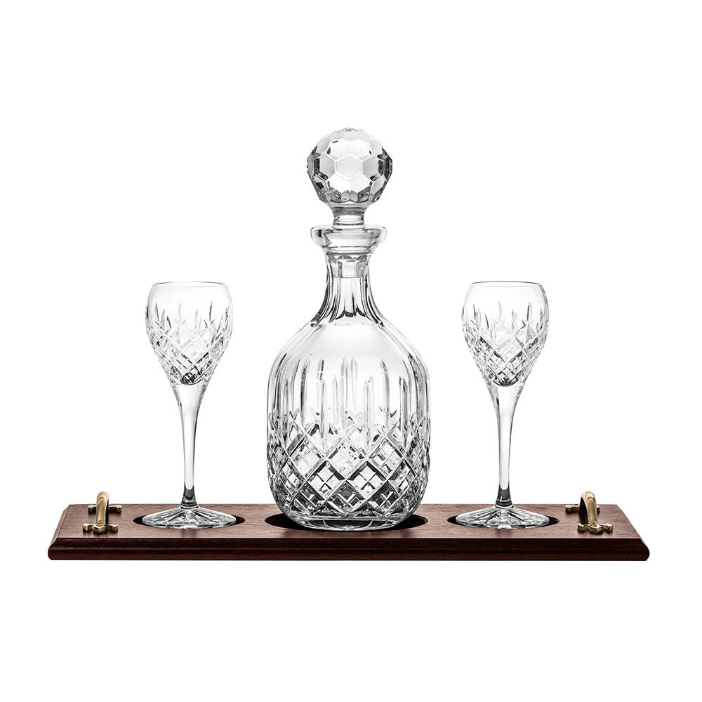 Royal Scot London Port Tray Set (inc Port Decanter & 2 Port Glasses ...
